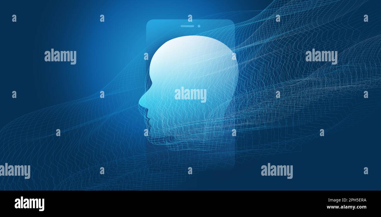 Machine Learning, Artificial Intelligence, Cloud Computing, Networks, Digital Connections Design ...