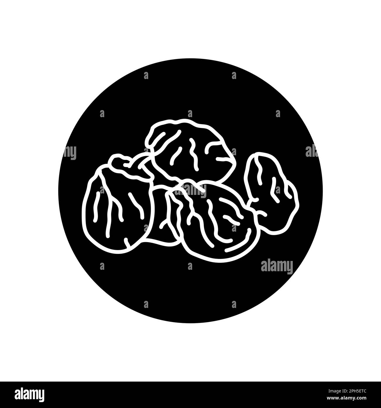 Dried persimmon black line icon. Natural organic super food. Pictogram ...