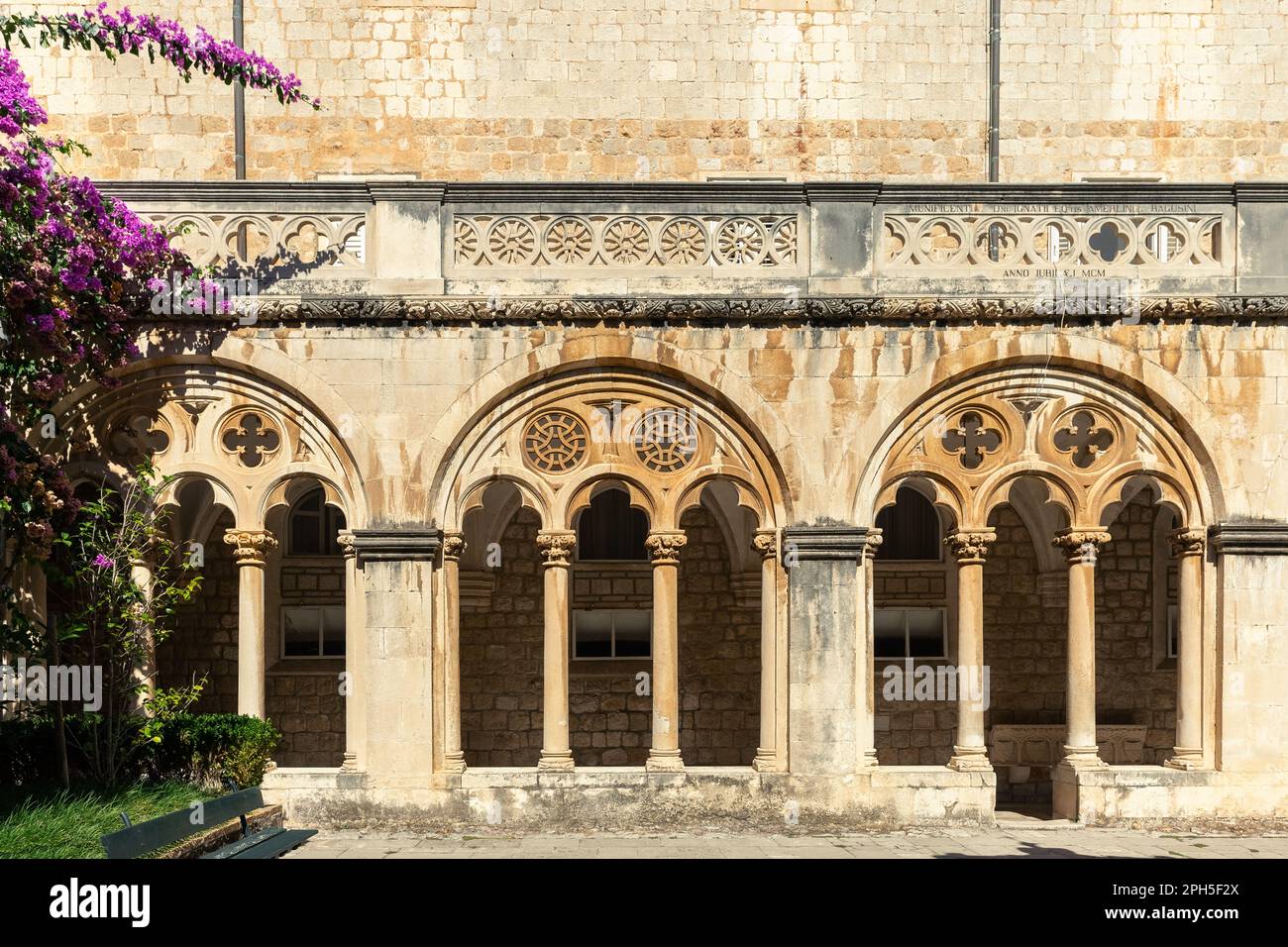 Dubrovnik Dominican Monastery Inner Courtyard, Beautiful Masterpiece of ...
