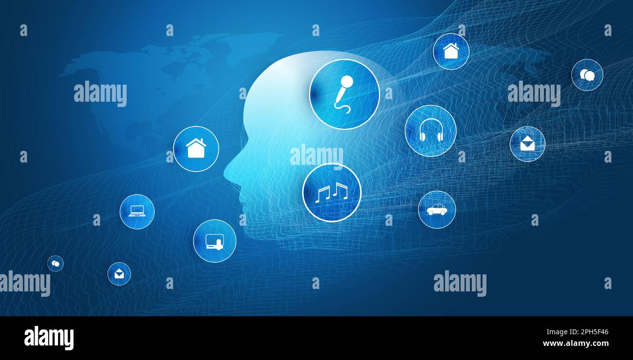 Abstract Technology, Machine Learning, Artificial Intelligence, Cloud Computing, Automated ...