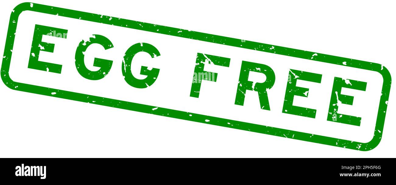Grunge green egg free word square rubber seal stamp on white background Stock Vector Image & Art ...