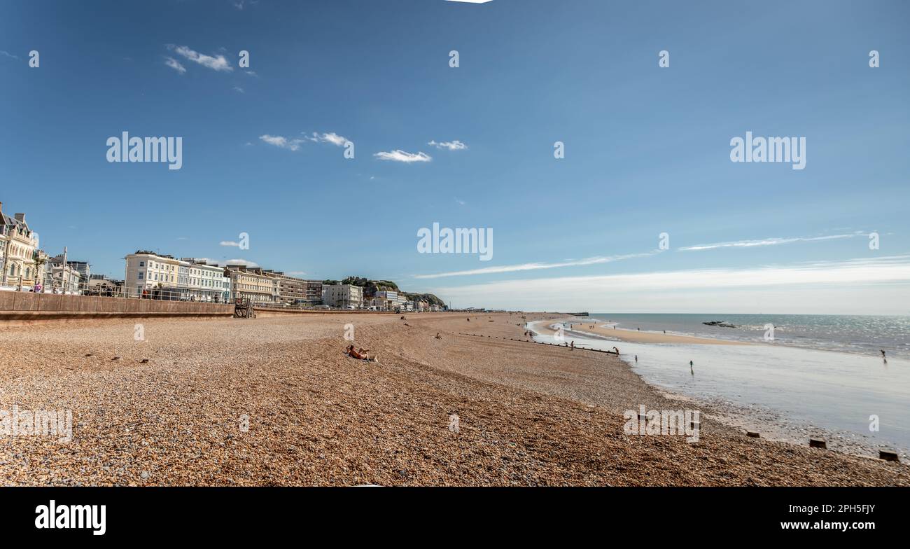 Seafront and Beach, Hastings, East Sussex, England, UK Stock Photo - Alamy