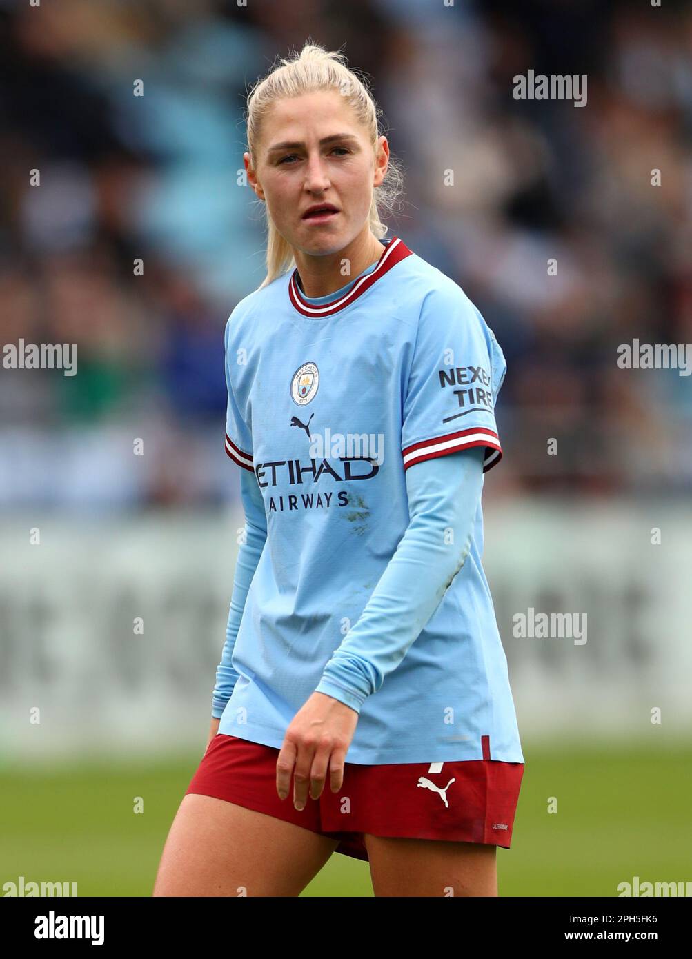 Manchester City's Laura Coombs during the Barclays Women's Super League ...