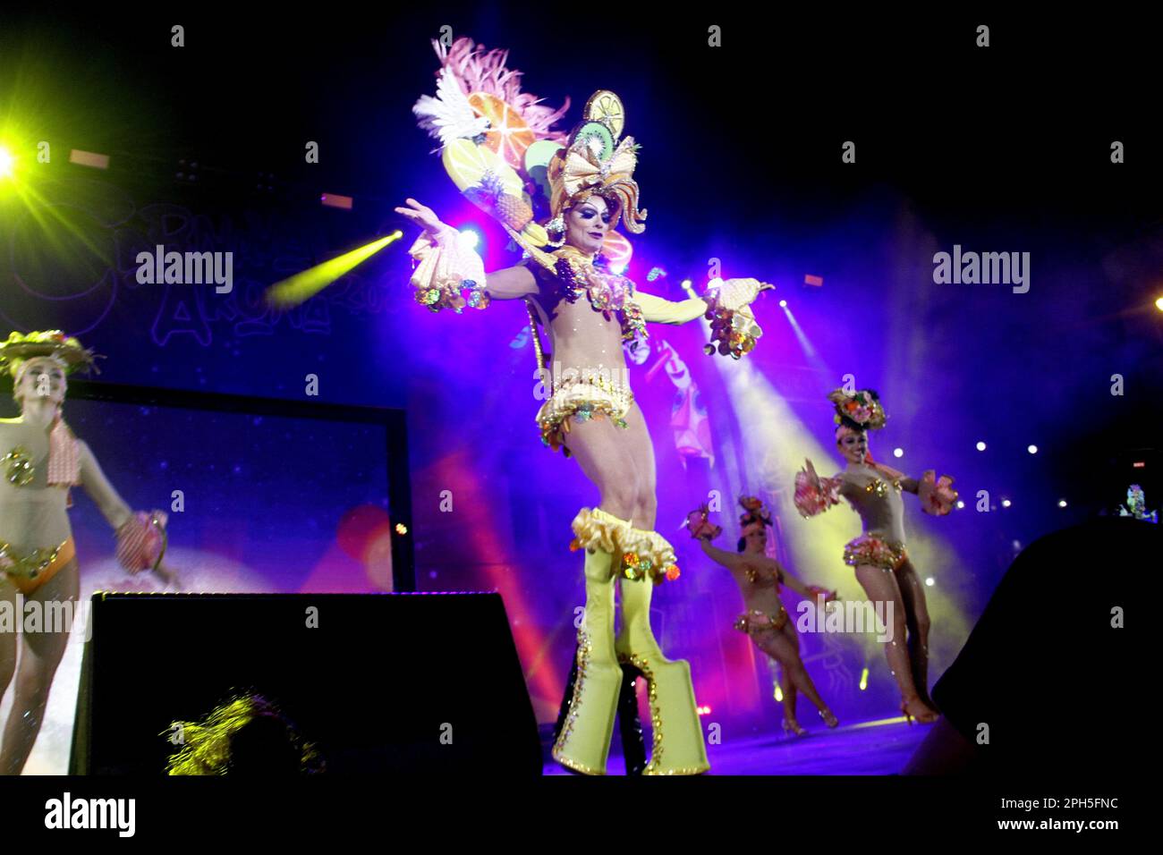 Los Cristianos, Spain. 24th Mar, 2023. Drag queen show during the ...