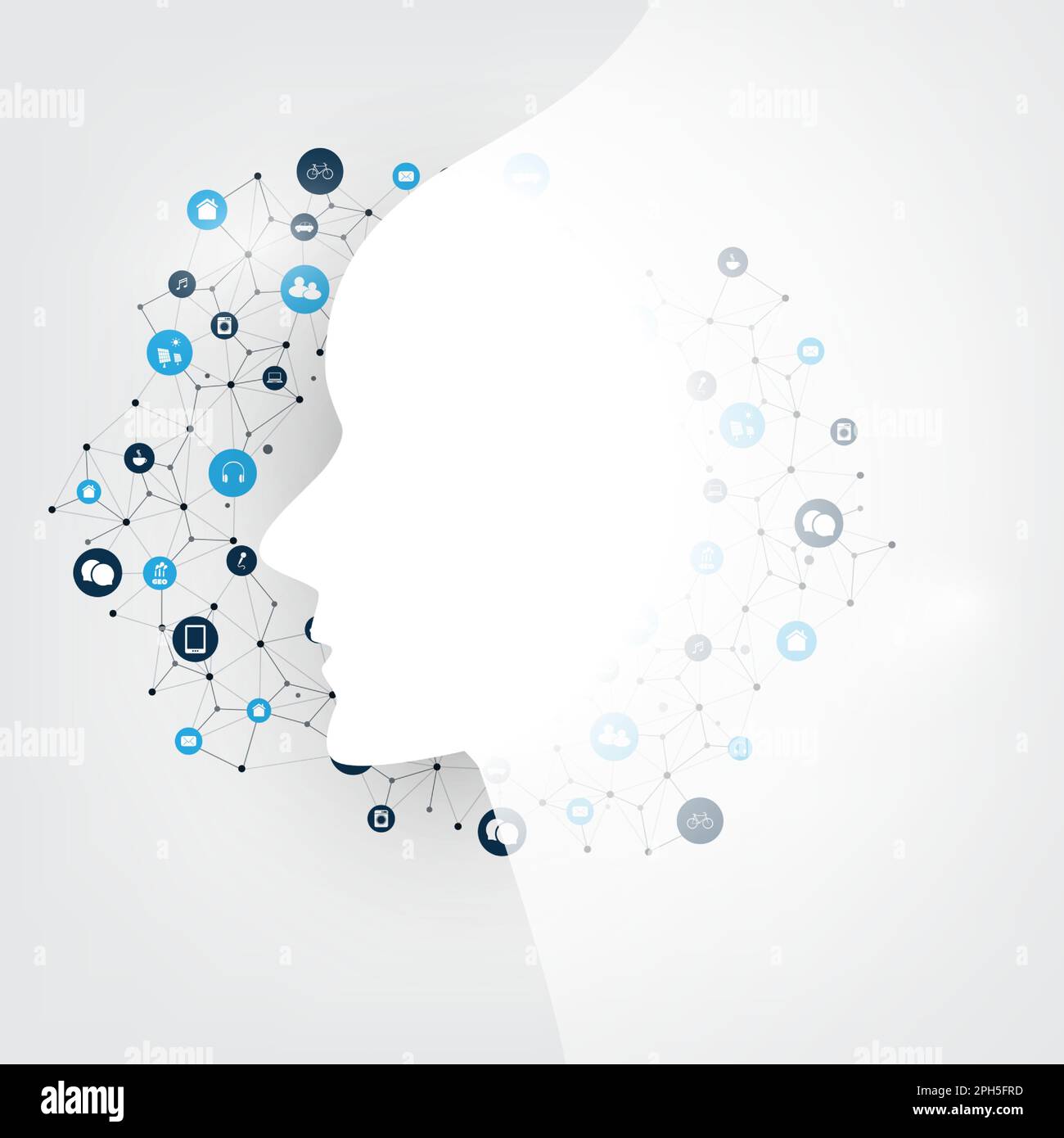 Modern Style Futuristic Machine Learning, Artificial Intelligence, Cloud Computing and IoT ...