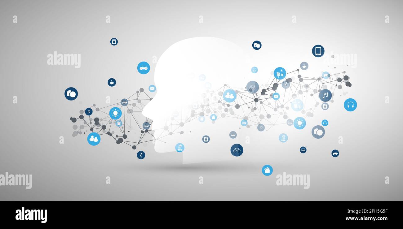 Machine Learning, Artificial Intelligence, Cloud Computing and Networks Design Concept with ...