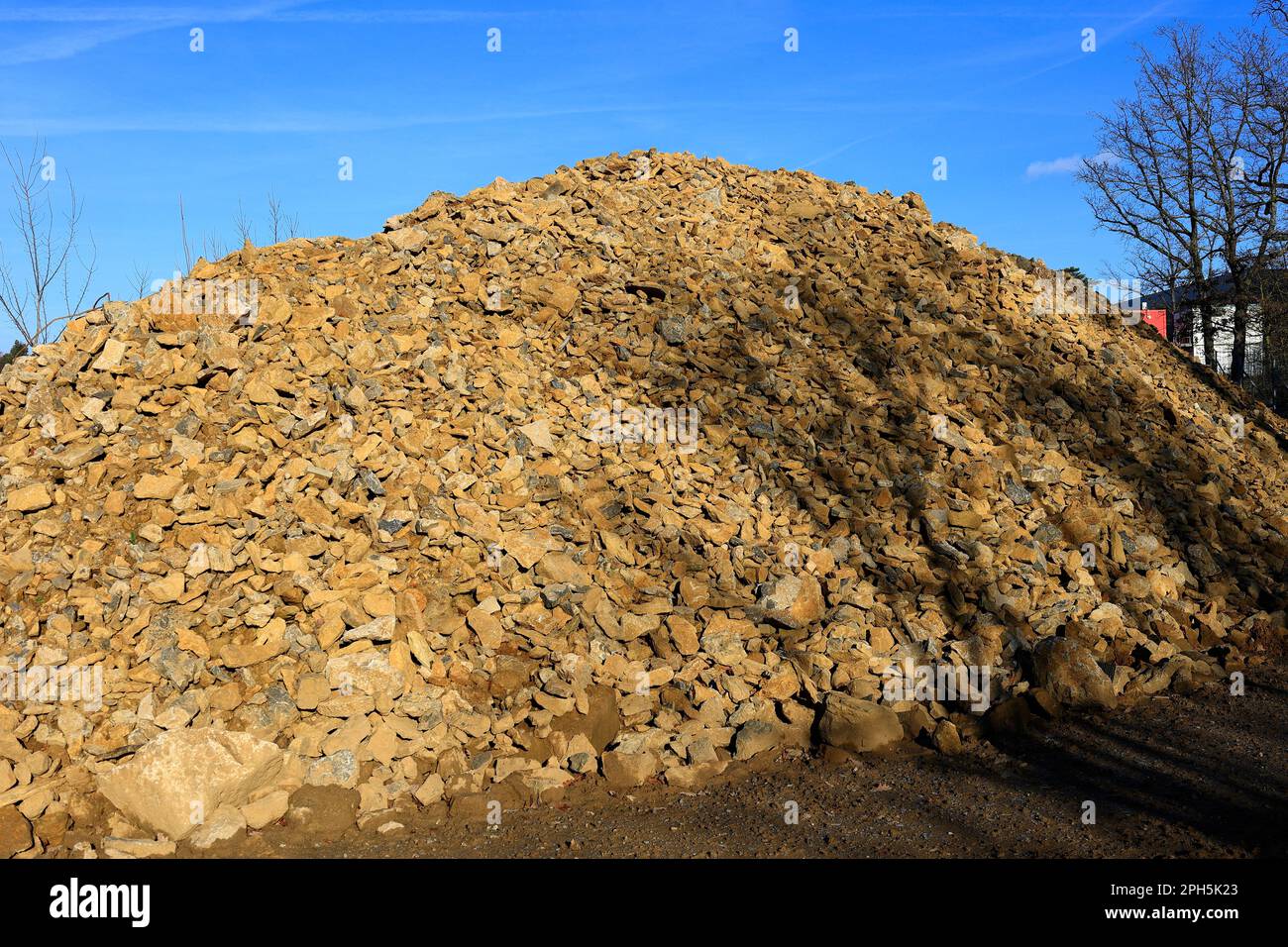 Pile stones in landfill hi-res stock photography and images - Alamy