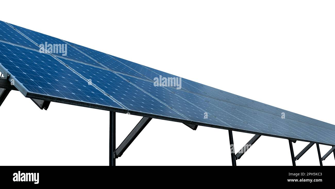 Solar panel on a white background. Ecology. Eco-friendly solar energy ...