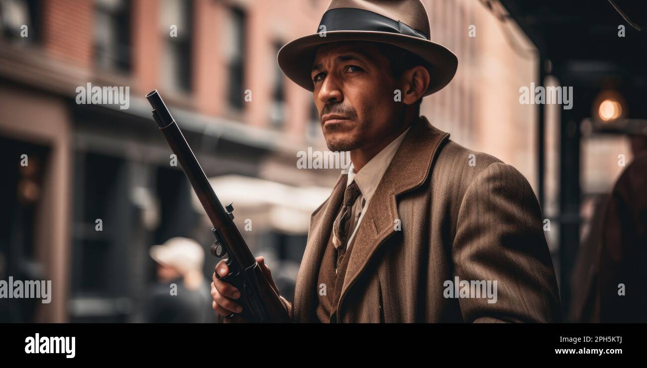 Vintage Underworld: A Dapper Mobster Commands the Streets of Old New ...