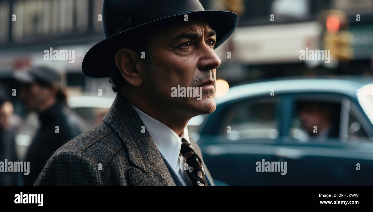 Vintage Underworld: A Dapper Mobster Commands the Streets of Old New ...