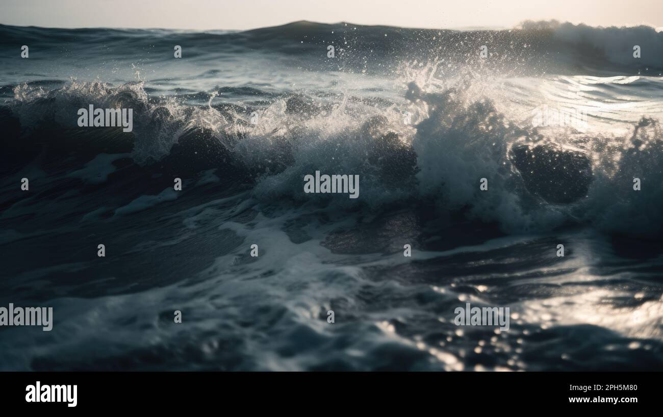 Invigorating Ocean Waves: A Dance of Nature's Power and Beauty Stock ...
