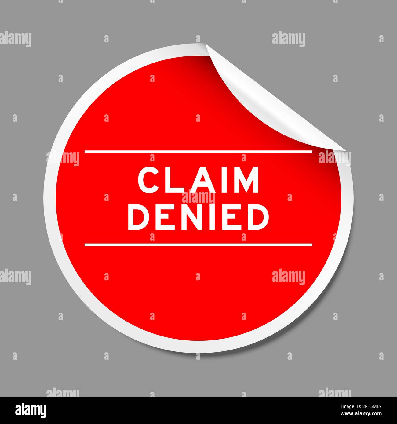 Insurance claim rejected Stock Vector Images - Alamy