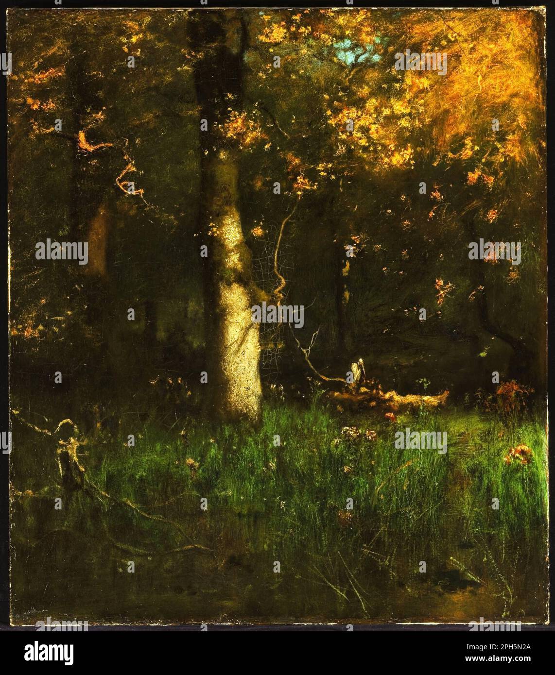 The Home of the Heron 1891 by George Inness Stock Photo - Alamy