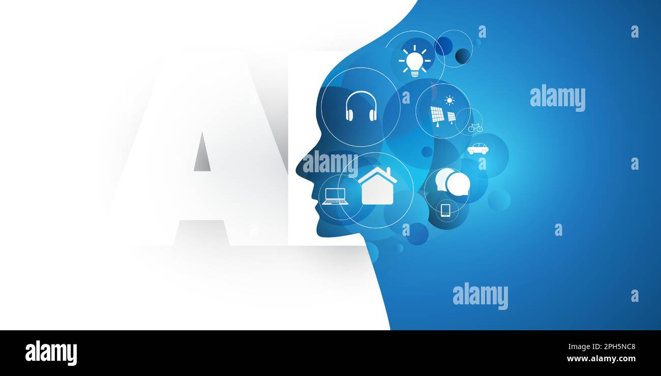 Abstract Technology, Machine Learning, Artificial Intelligence, Cloud Computing, Automated ...