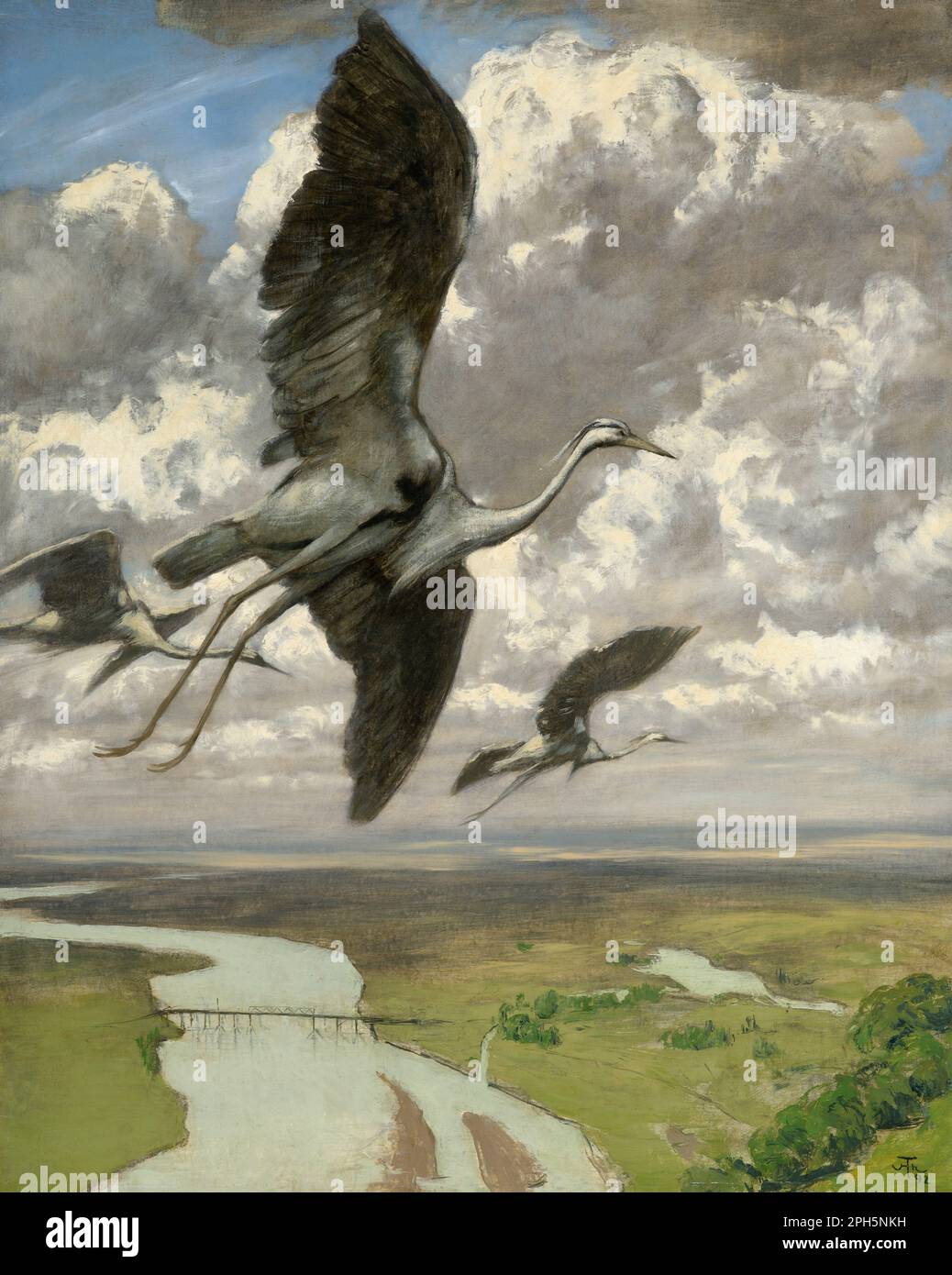 Wondrous birds 1892 by Hans Thoma Stock Photo - Alamy