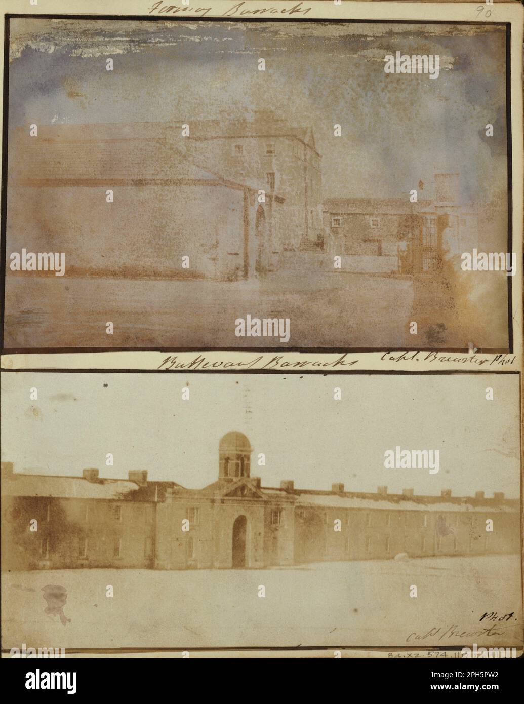 Buttevant Barracks about 1843 by Henry Craigie Brewster Stock Photo - Alamy