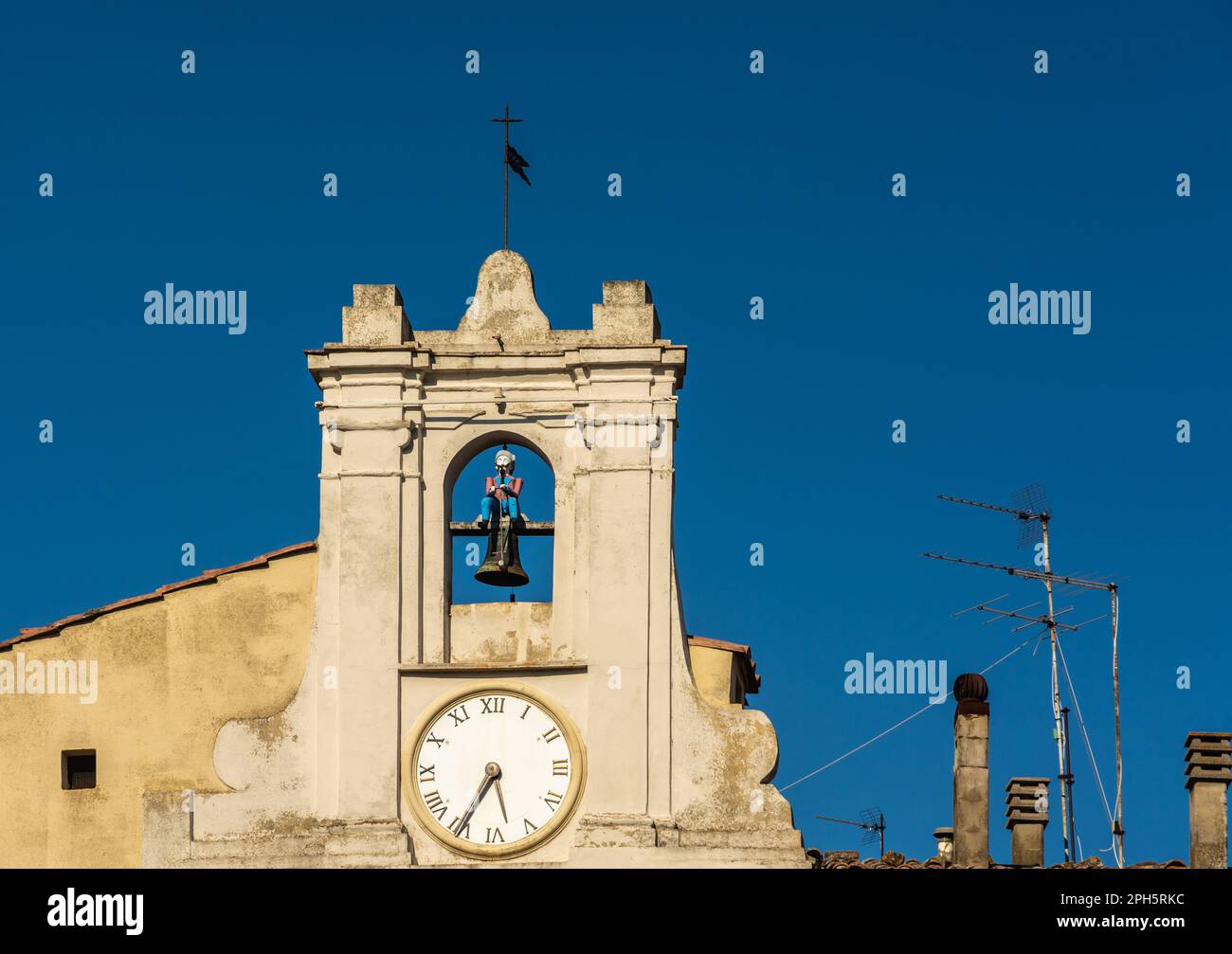 the clock tower which is famous for Membrino, the nickname popularly ...