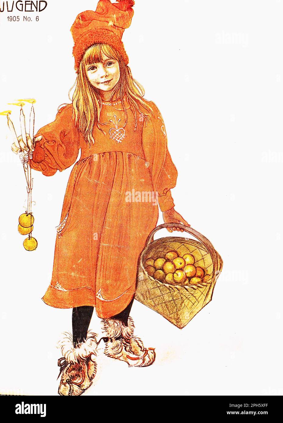 Carl Larsson - The front page of volume 6 of the 1905 Jugend magazine ...