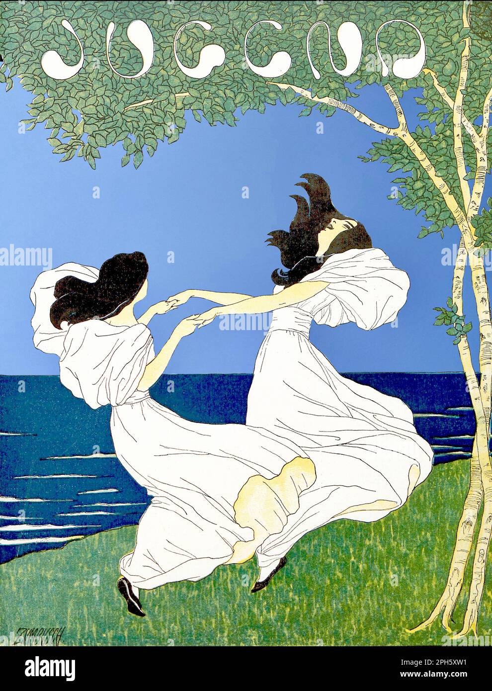 Ludwig von Zumbusch - Girls Dancing by Water on the cover of the ...