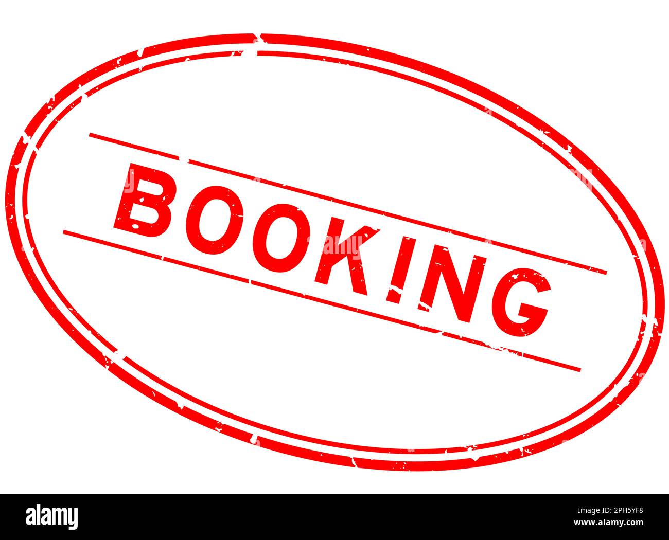 Grunge red booking word oval rubber seal stamp on white background Stock Vector Image & Art - Alamy