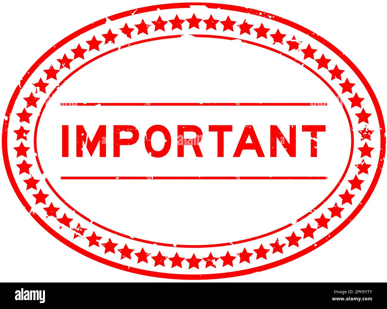 Grunge red important word oval rubber seal stamp on white background Stock Vector Image & Art ...
