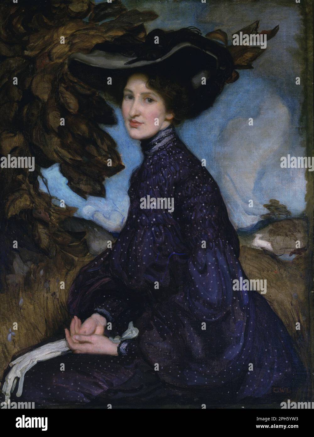 Miss Thea Proctor 1903 by George W. Lambert Stock Photo - Alamy