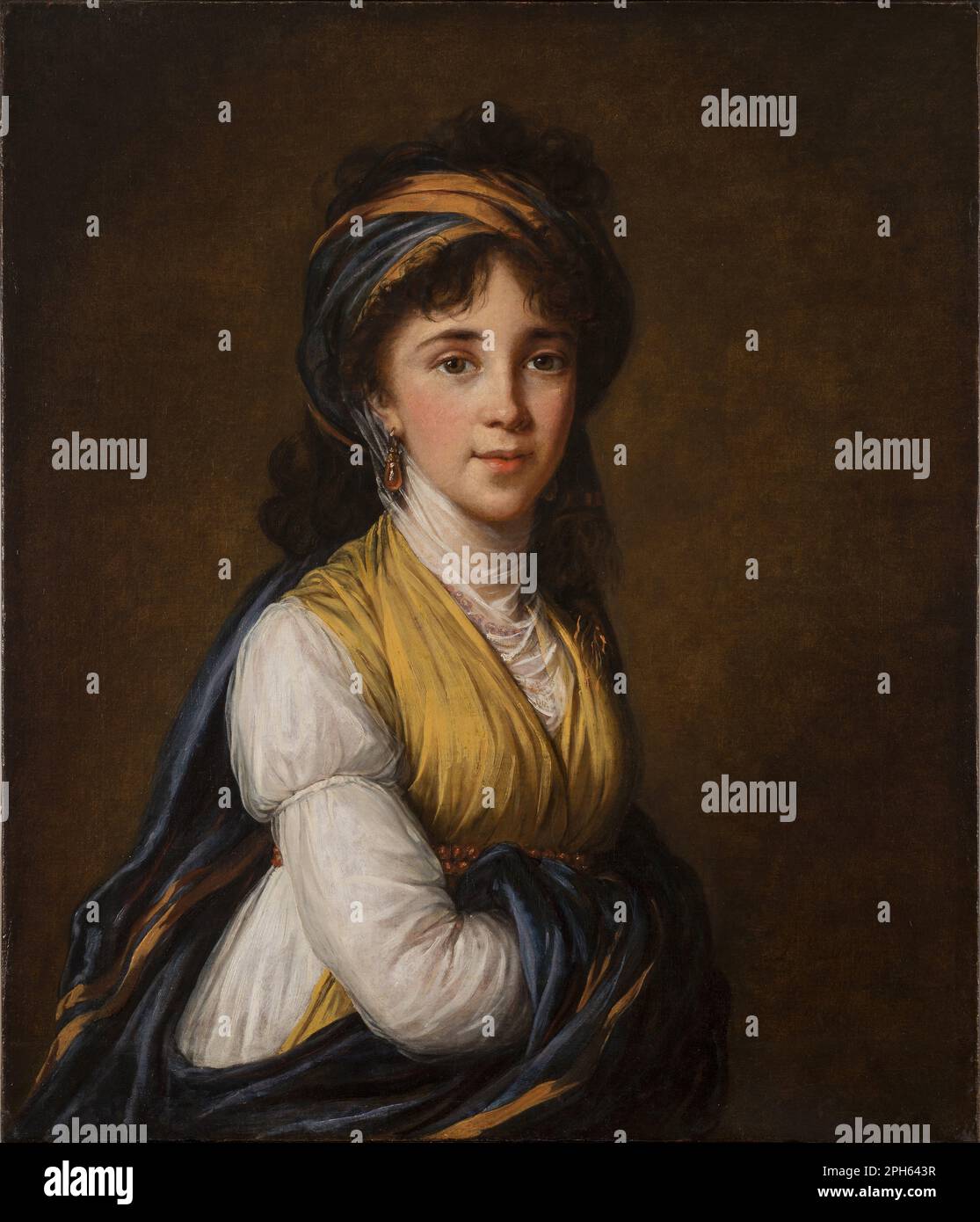 Portrait of Princess Belozersky 1798 by Elisabeth Vigee-Lebrun Stock ...