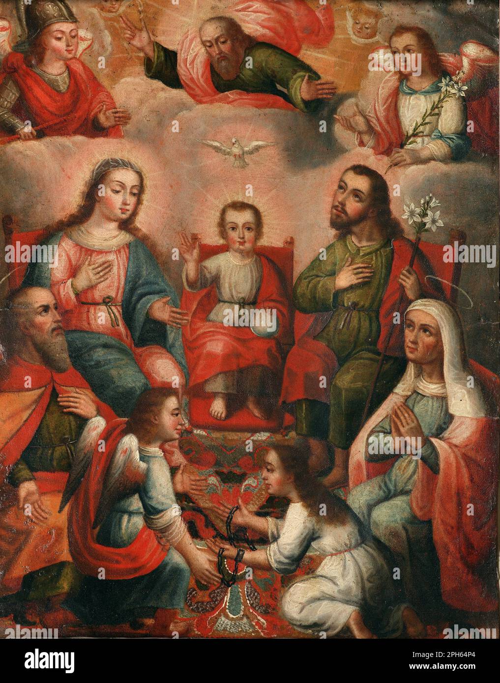 The family of Christ Child with the imprisoned soul of Divine Love (ca ...