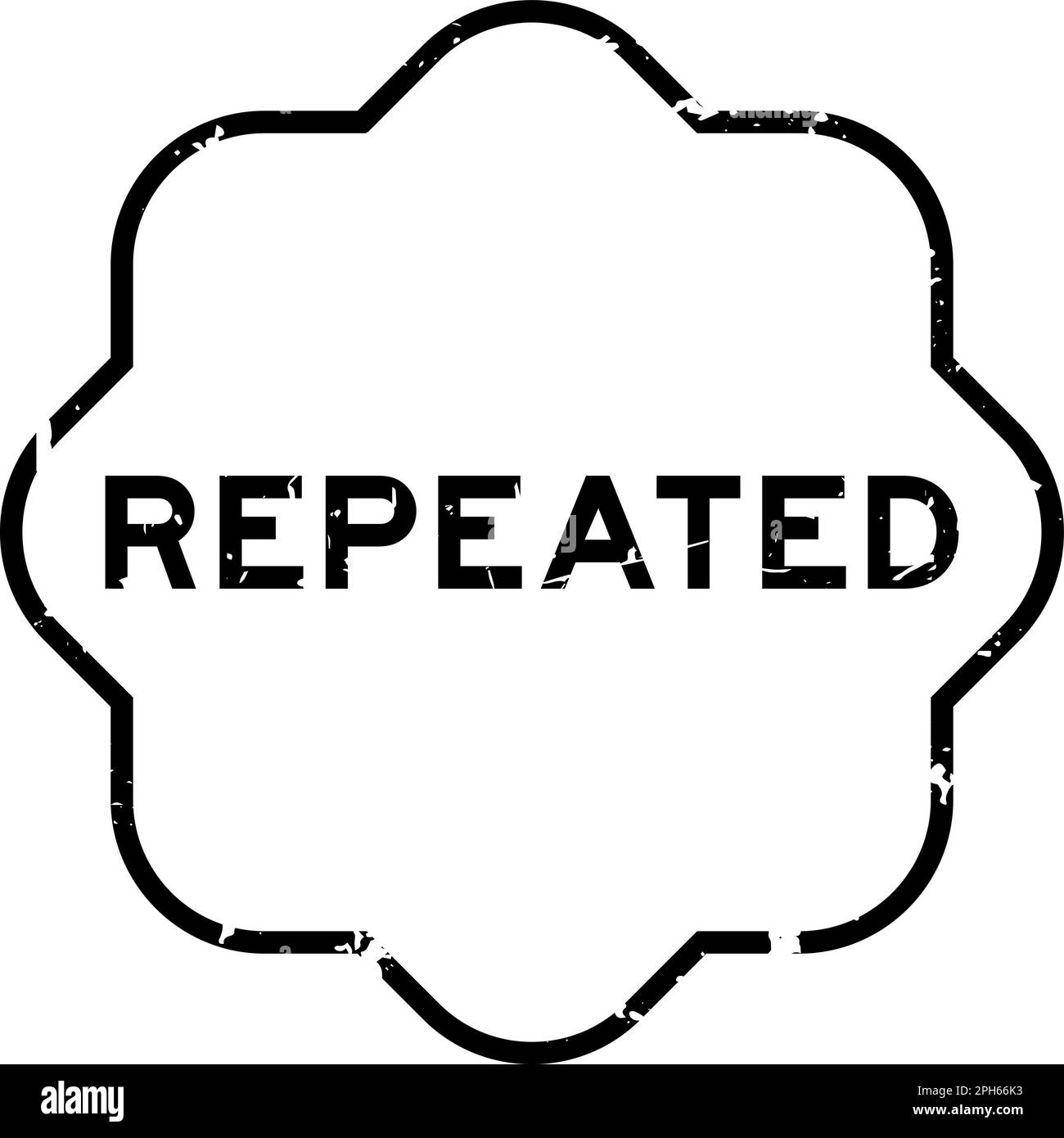 Grunge black repeated word rubber seal stamp on white background Stock ...