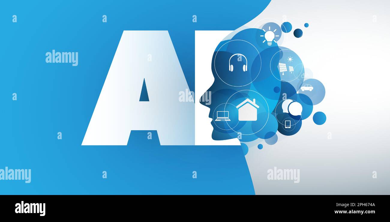 Abstract Technology, Machine Learning, Artificial Intelligence, Cloud Computing, Automated ...