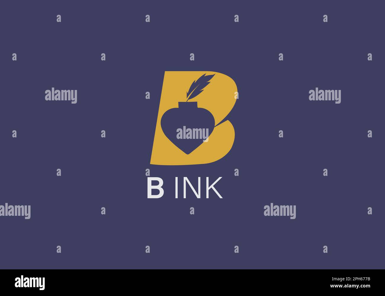 Ink letter Stock Vector Images - Alamy