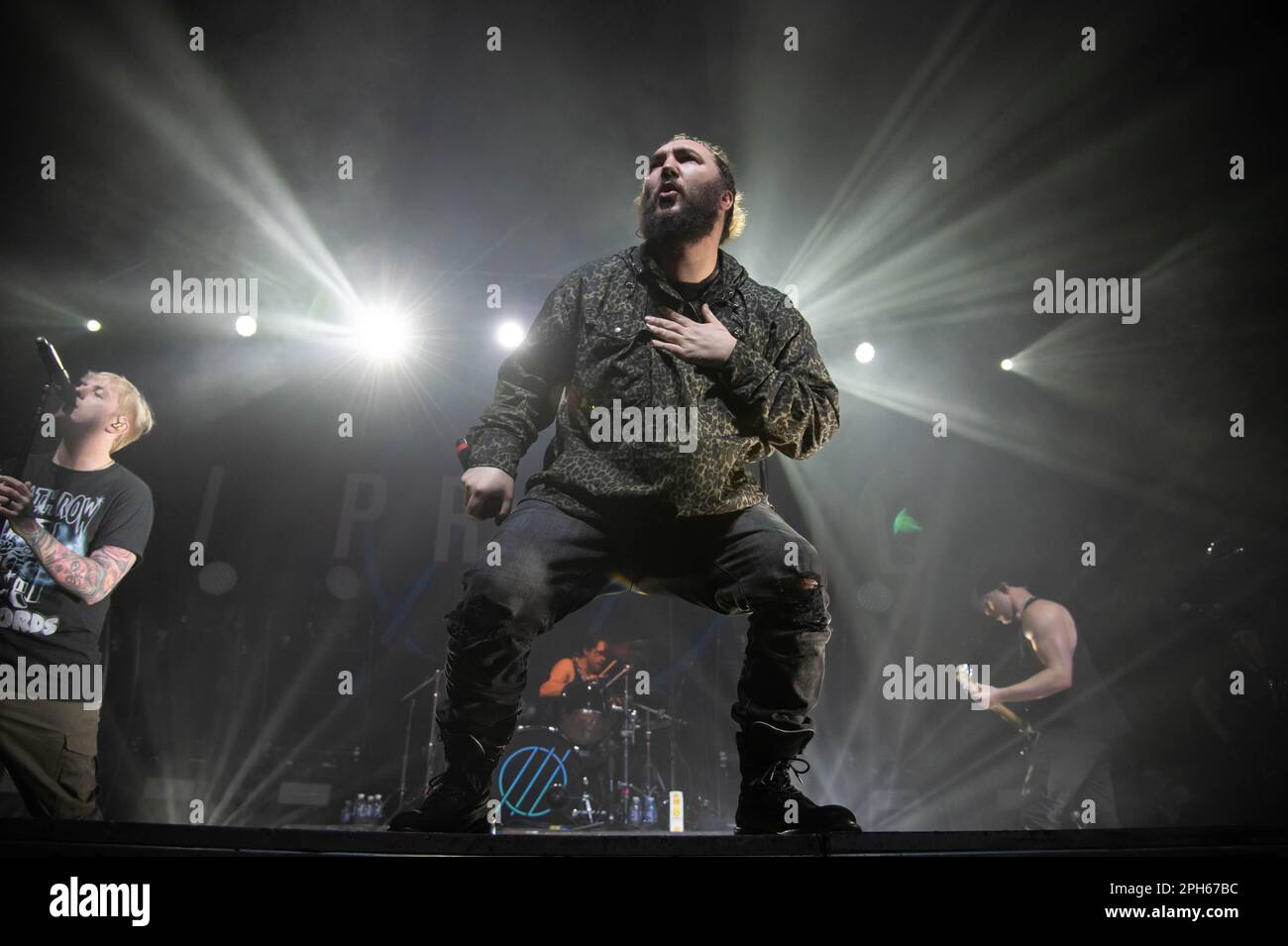 Brian Burkheiser & Eric Vanlerberghe of I Prevail performing at the o2 ...