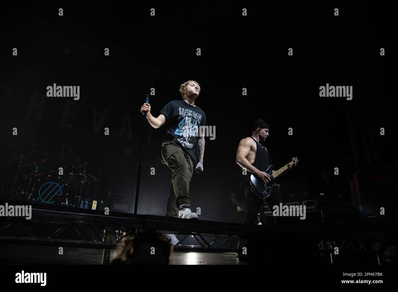 Brian Burkheiser of I Prevail performing at the o2 Academy Glasgow on ...