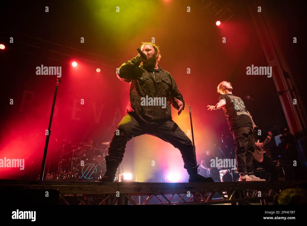 Brian Burkheiser & Eric Vanlerberghe of I Prevail performing at the o2 ...