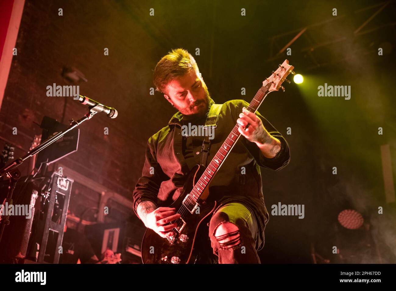 Dylan Bowman of I Prevail performing at the o2 Academy Glasgow on the ...
