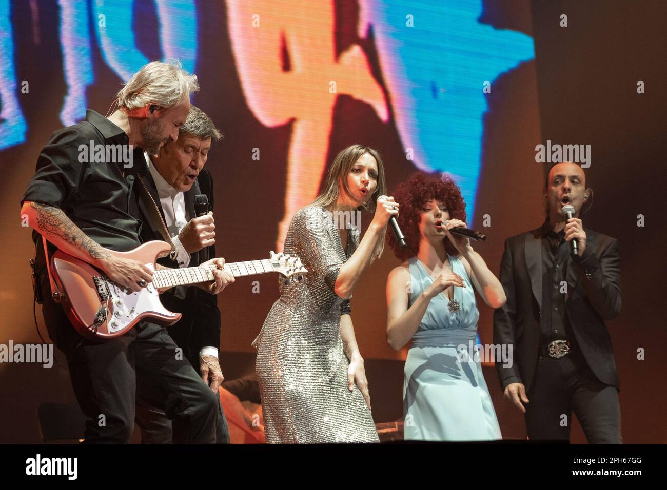 Gianni Morandi & his band Stock Photo - Alamy