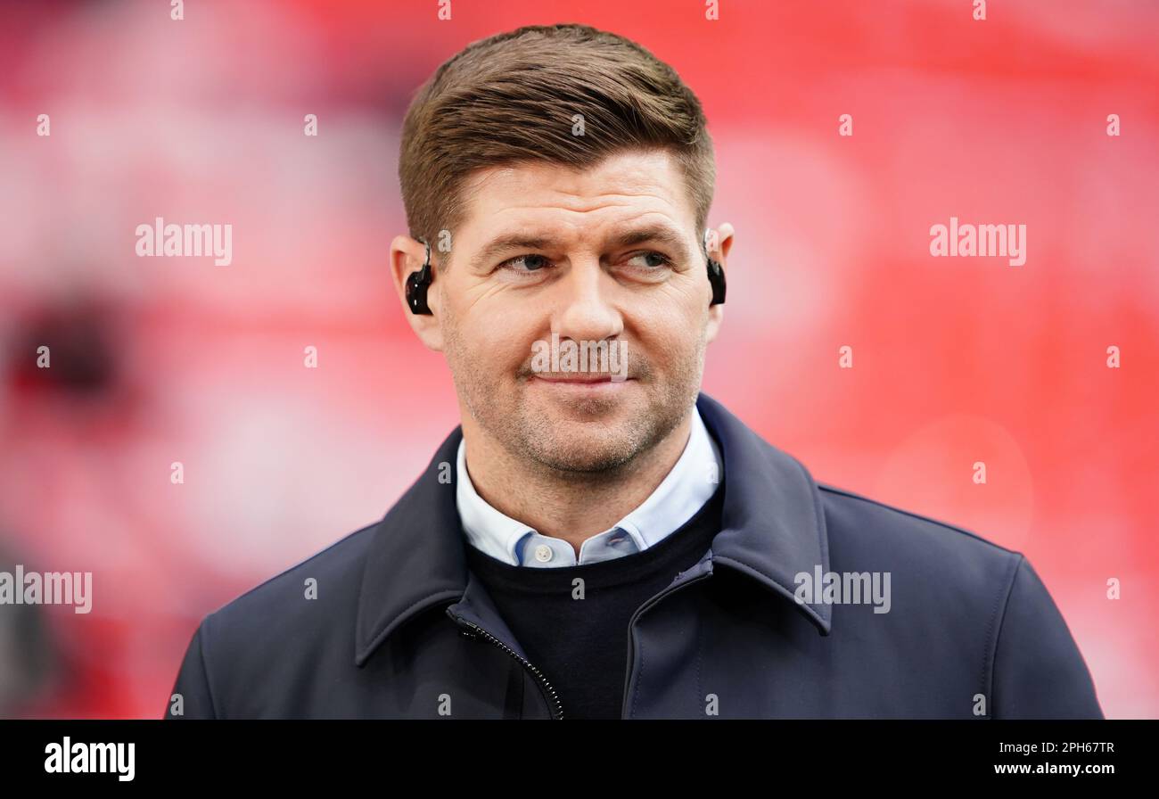Steven Gerrard ahead of the UEFA Euro 2024 Group C qualifying match at ...