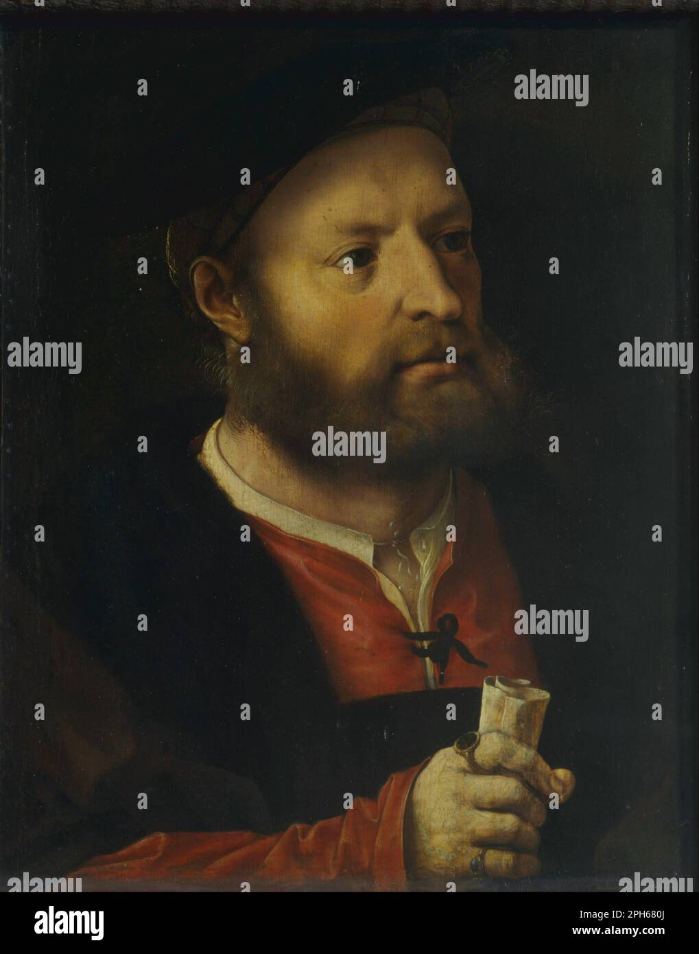 Portrait of a Man circa 1530 by Jan Gossaert Stock Photo - Alamy