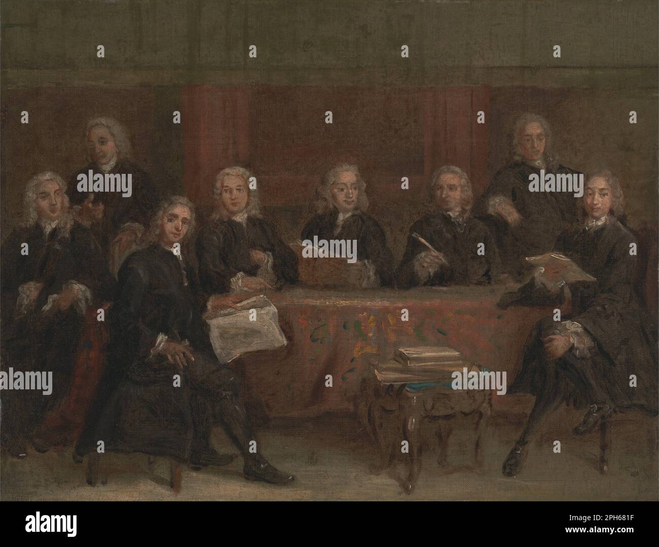 18th group portrait painting hi-res stock photography and images - Alamy