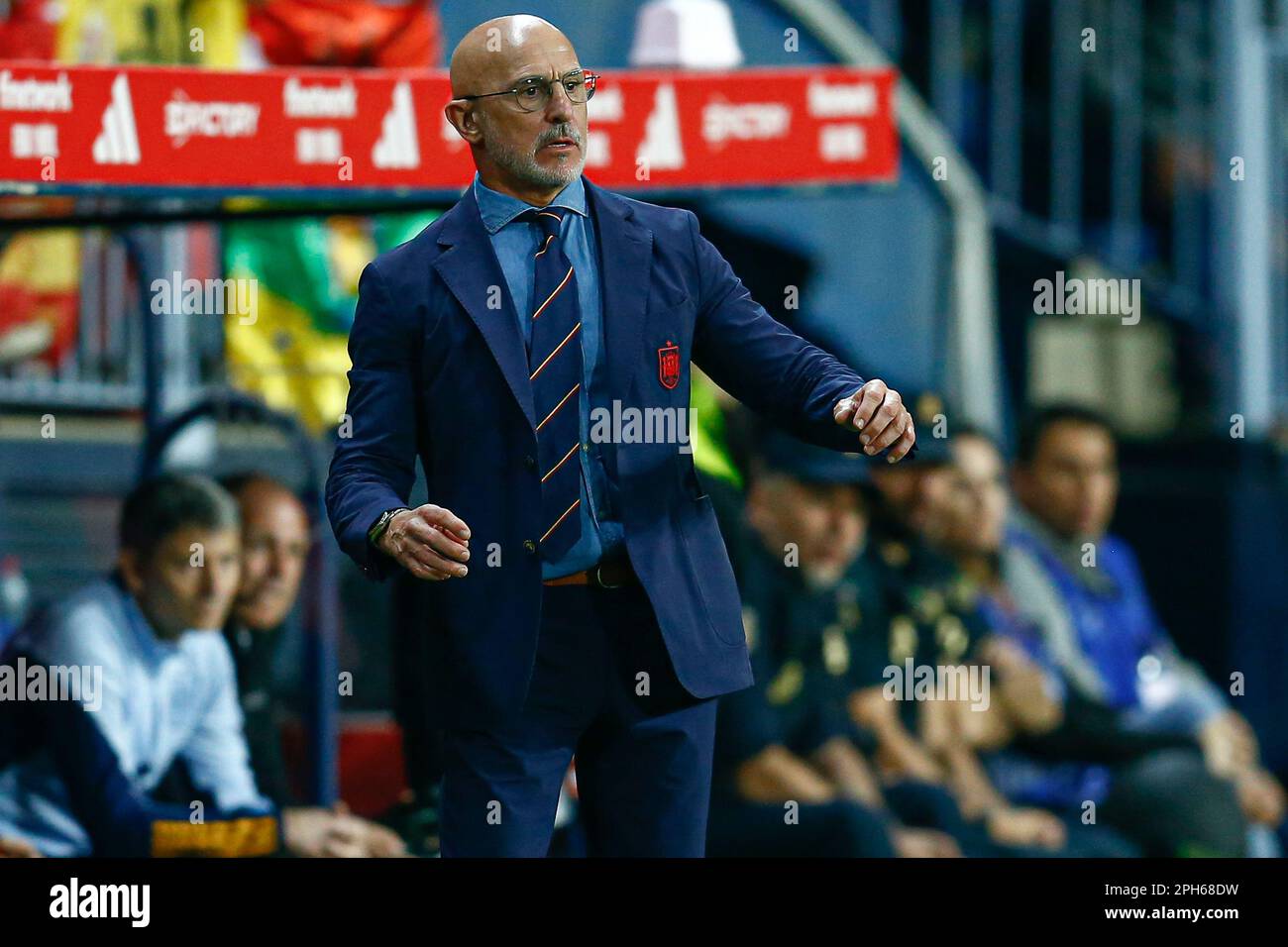 Spain head coach Luis de la Fuente during the European Qualifiers match ...