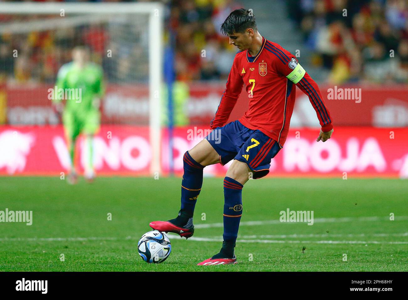 Alvaro Morata of Spain during the European Qualifiers match between ...