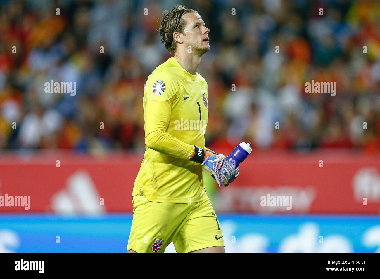 Orjan Nyland of Norway during the European Qualifiers match between ...