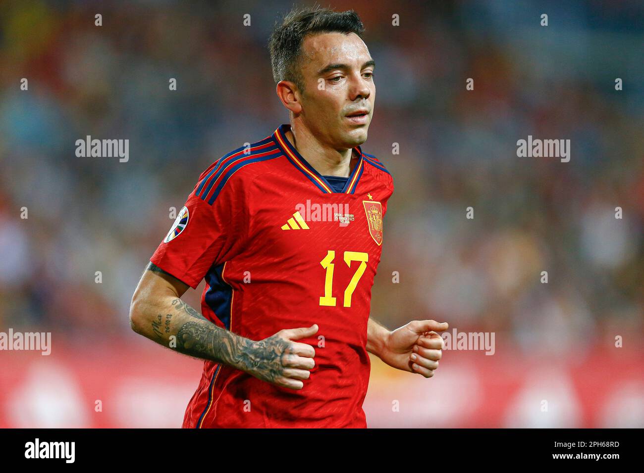 Iago Aspas of Spain during the European Qualifiers match between Spain ...