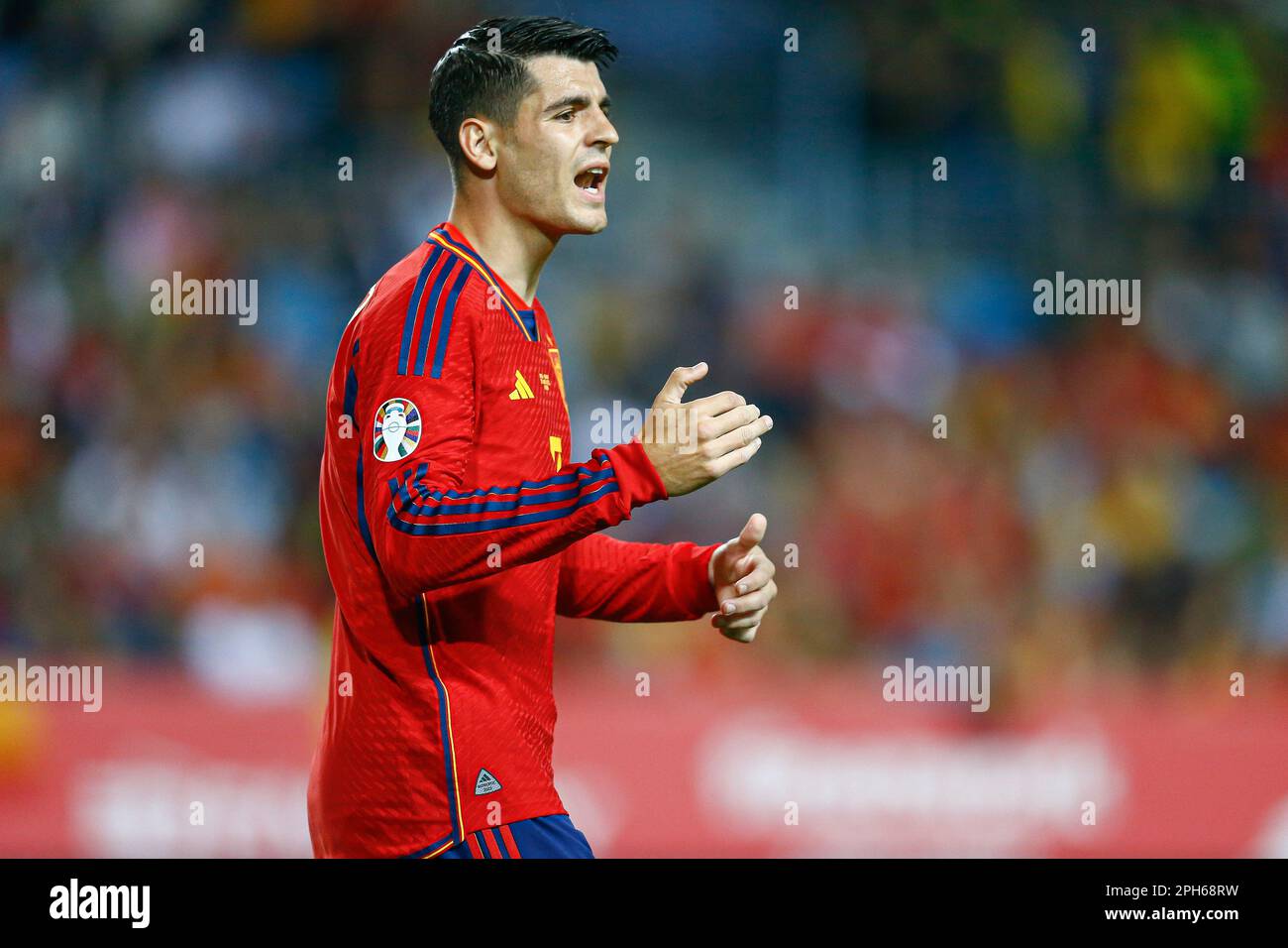 Alvaro Morata of Spain during the European Qualifiers match between ...