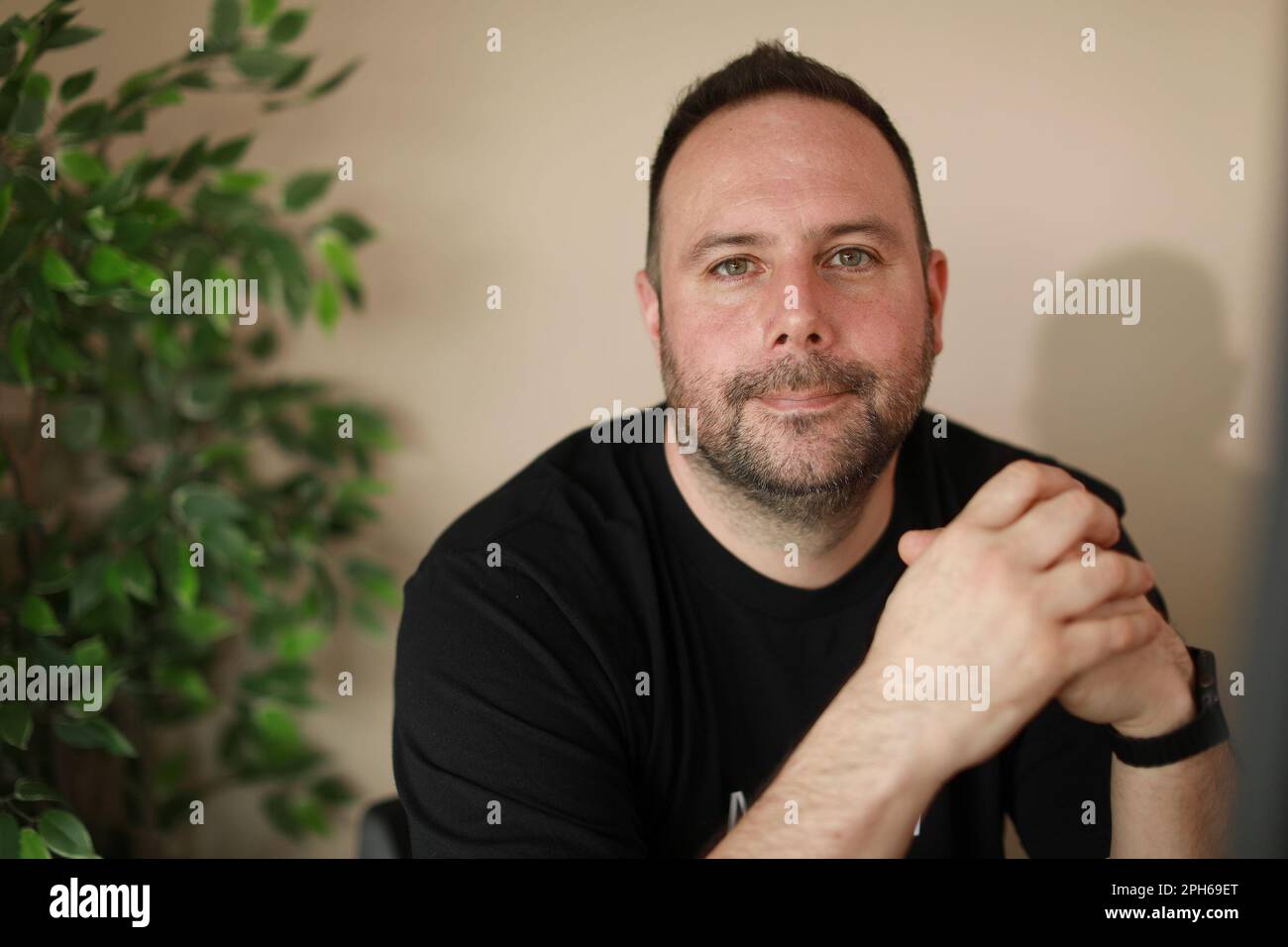 Victoria, Can. 20th Mar, 2023. Animikii founder and CEO Jeff Ward is ...