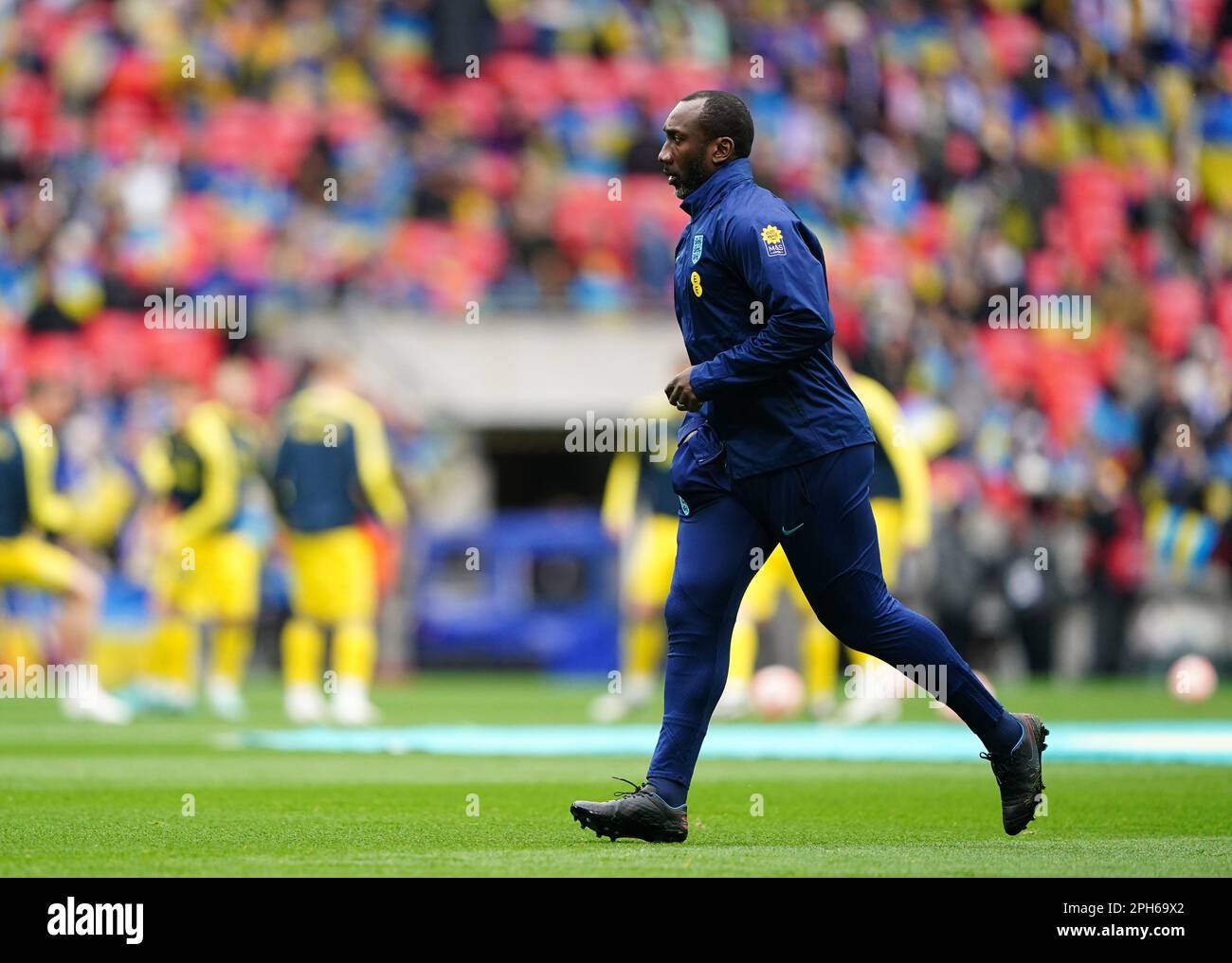 England assistant coach Jimmy Floyd Hasselbaink ahead of the UEFA Euro ...