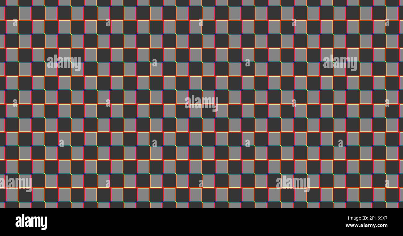 Checkered pattern, chess squares, glitch background. Digital error ...