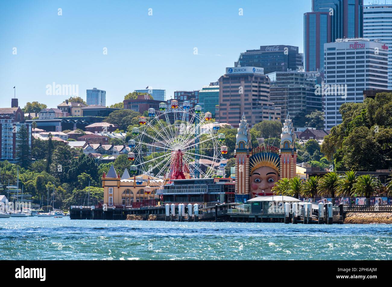 Lunar Park fun fair on the Sydney Harbour North Shore, Sydney, New ...
