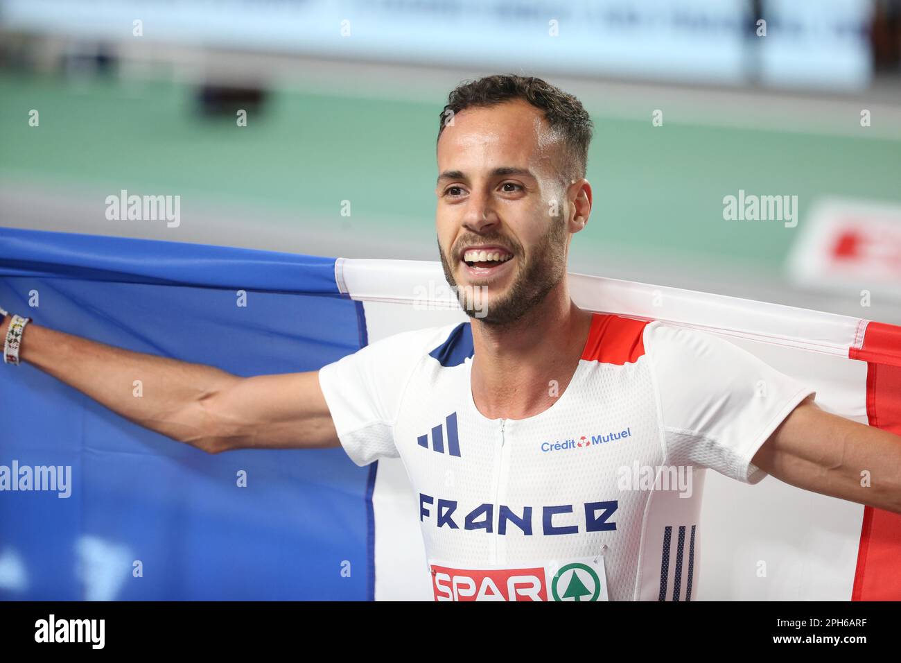 Azeddine HABZ of France 1500m Men Final during the European Athletics ...