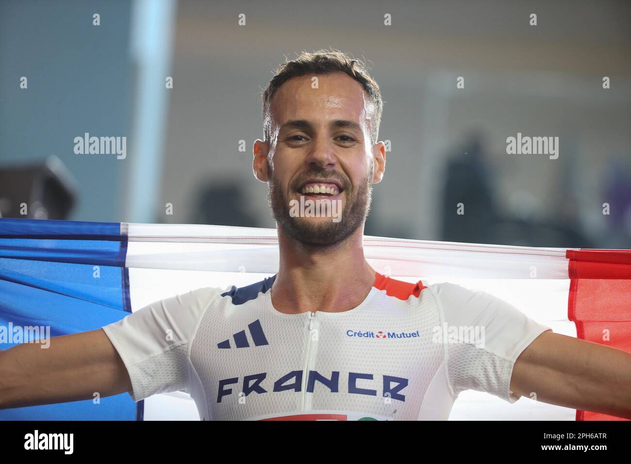 Azeddine HABZ of France 1500m Men Final during the European Athletics ...